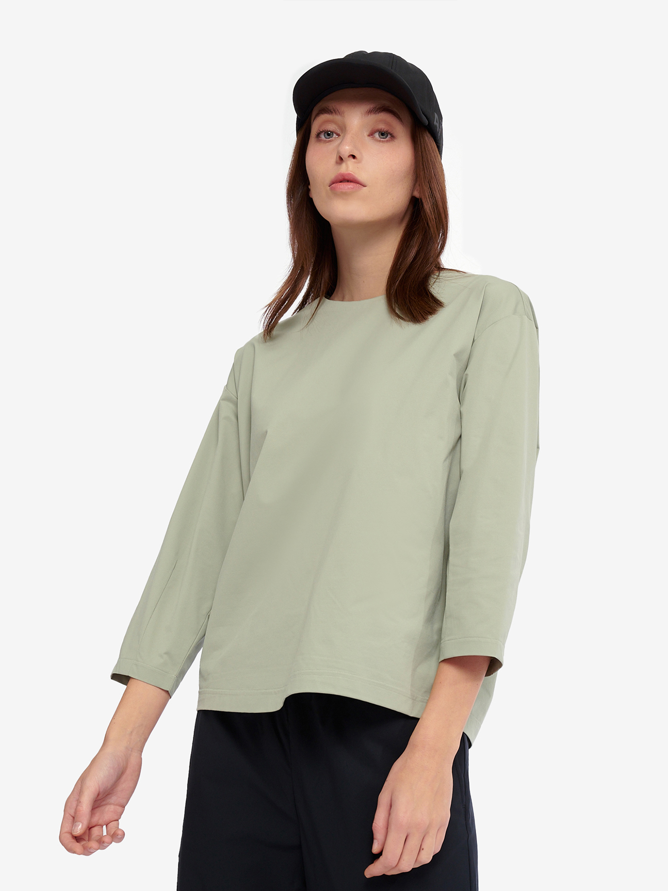 WOMEN DFT UVC MID SLEEVES TEE SHIRT | 에이글
