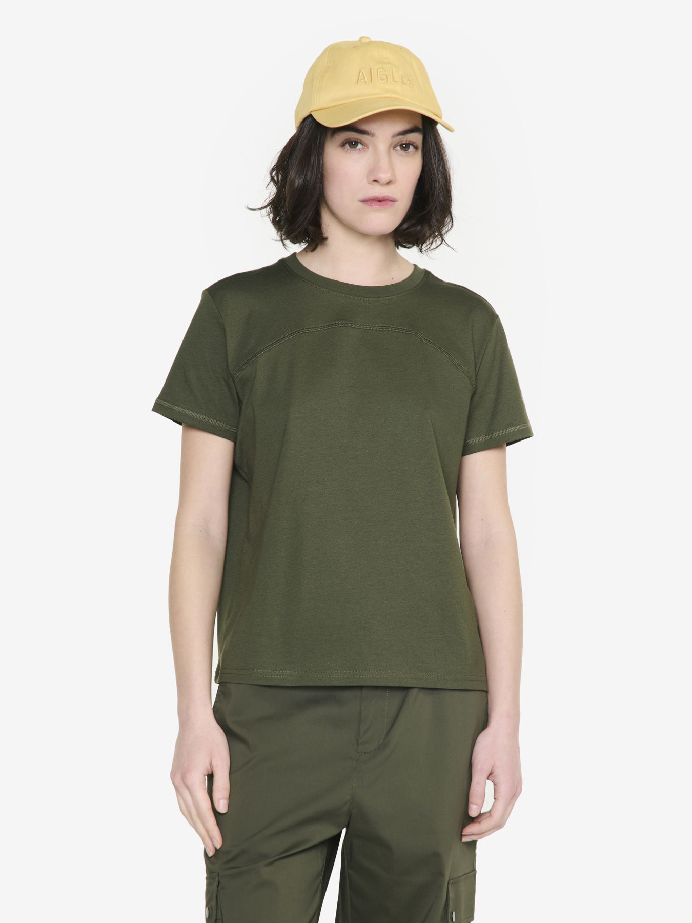 Crew neck technical t-shirt | 에이글 공식 온라인 스토어